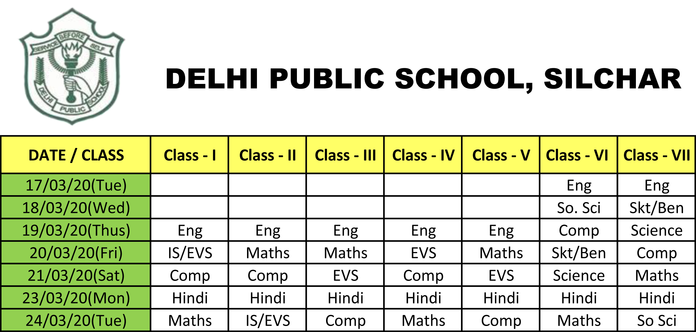Time Table